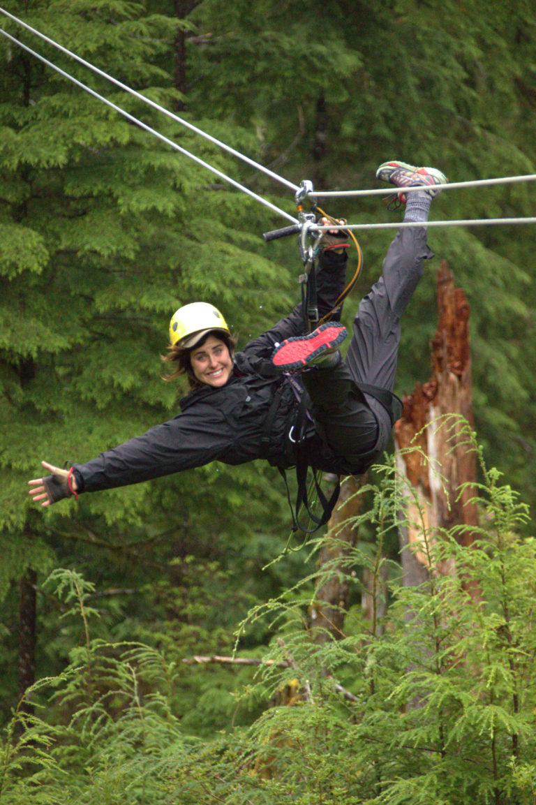 Ziplining in Alaska - Clara The Exploradora